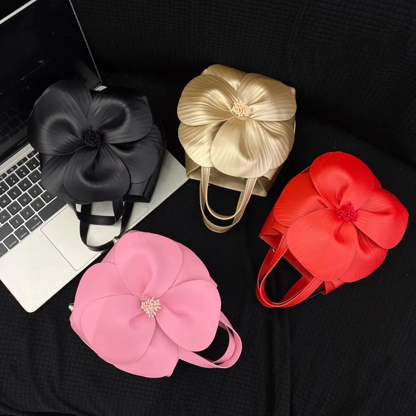 Flower-Shape-Bags-Solid-Color-Vintage-Womens-Handbags-2024-New-Clutch ...
