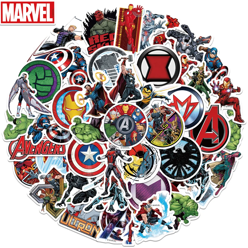 50-100PCS-Marvel-The-Avengers-Scrapbook-Stickers-DIY-Diary-Laptop ...