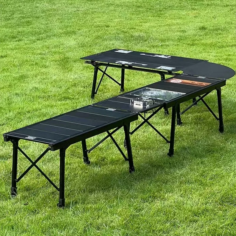 IGT-Table-3-Unit-Camping-Table-Folding-Aluminum-Alloy-Igt-Camping-Table-Outdoor-Extensible-BBQ ...