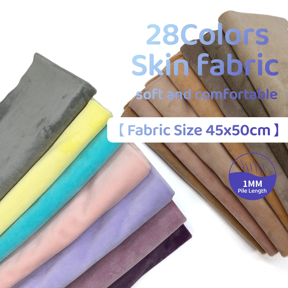 Pile Length 1mm Cotton Doll Skin Fabric Diy Handmade Cloth Soft ...