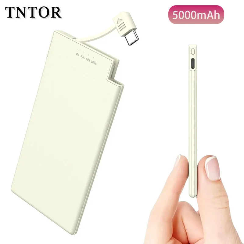 TNTOR-Ultra-thin-6mm-Mini-Power-Bank-Portable-Power-Bank-Large-Capacity-5000mAh-Backup-Battery ...