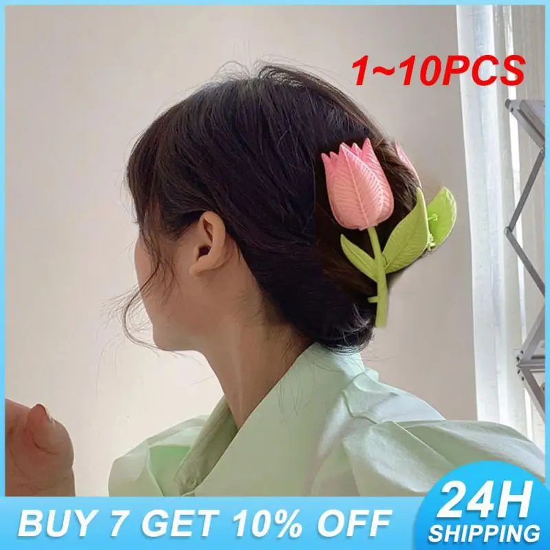 1-10PCS-Which-Is-Small-Tulip-Hair-Clip-Made-Of-Alloy-Materials-Headwear ...