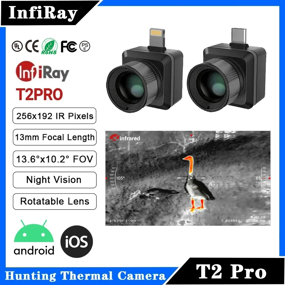 InfiRay-T2-Pro-Thermal-Imager-Hunting-Camera-Outdoor-Search-1579m-Infrared-Night-Vision-Mobile ...