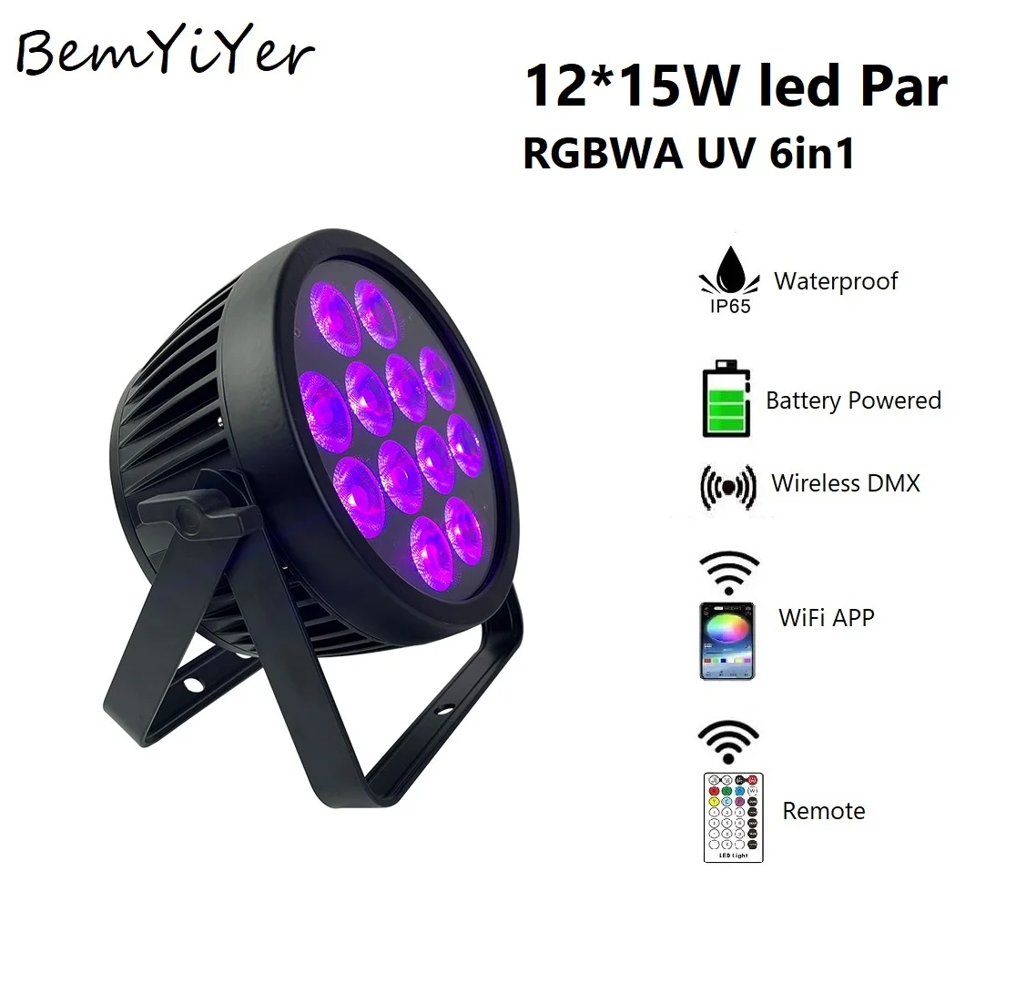 IP65-Outdoor-Waterproof-12-15W-Led-Battery-Par-light-Wireless-DMX-Wifi ...