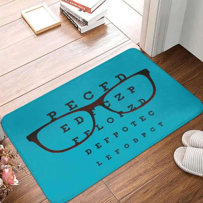 Custom-Funny-Glasses-With-Eye-Test-Chart-Doormat-Non-Slip-Entrance-Door ...