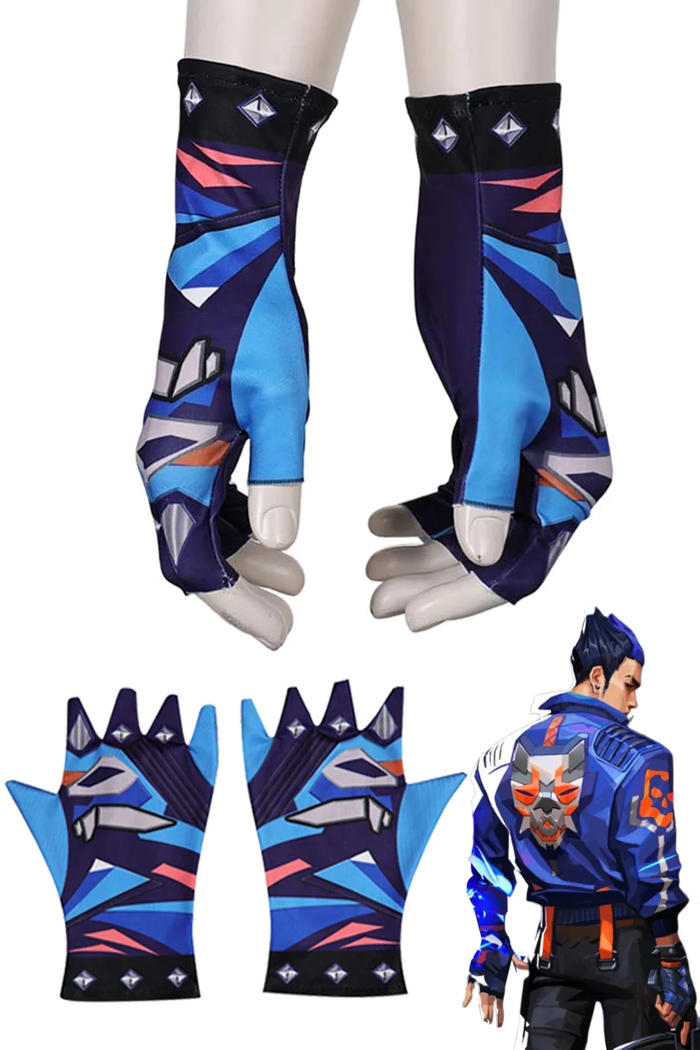 Fantasia Yoru Gloves Anime Game Valorant Cosplay Disfraz Costume ...