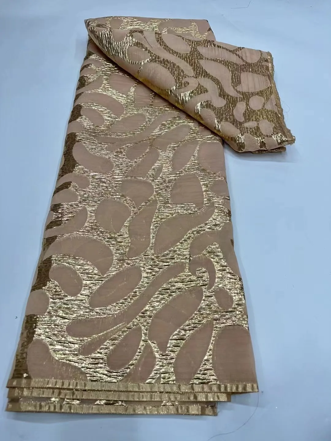 Latest-African-Brocade-Jacquard-Lace-Fabric-2024-High-Quality-Gilding ...