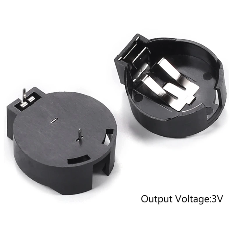 10-PCS-Black-CR2477-Coin-Cell-Button-Battery-Socket-Holder-for-3V ...