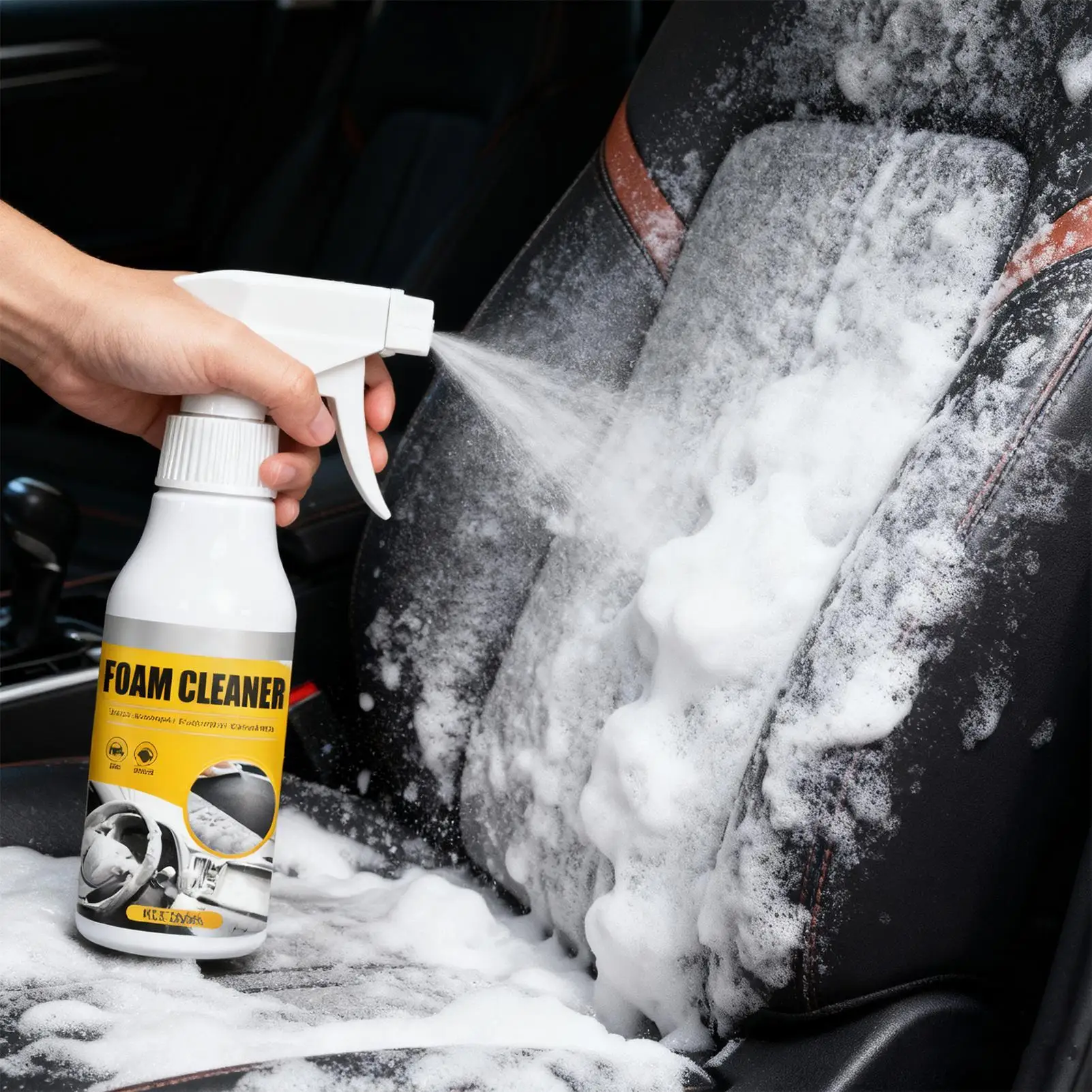 Upholstery Cleaner Foam Car Fabric Cleaner Spray 120ml for Car Seat ...