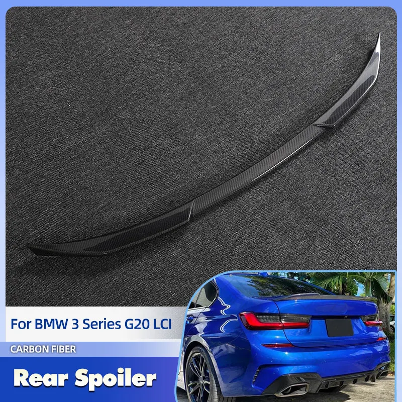 Car Rear Trunk Spoiler Wings Full Carbon Fiber for BMW 3 Series G20 LCI ...