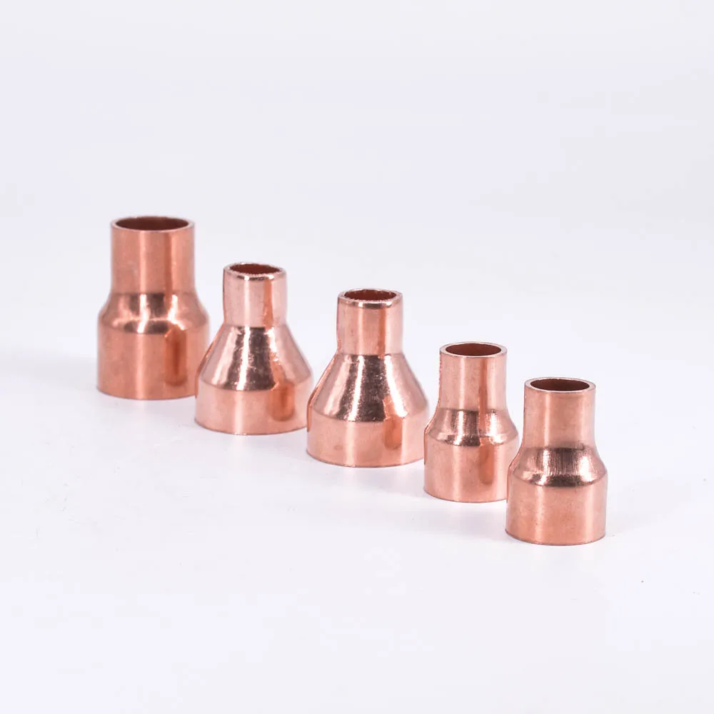 6.35 8 10 12.7 15 16 19 25 28 32mm Pure Copper End Feed Solder Reducer ...