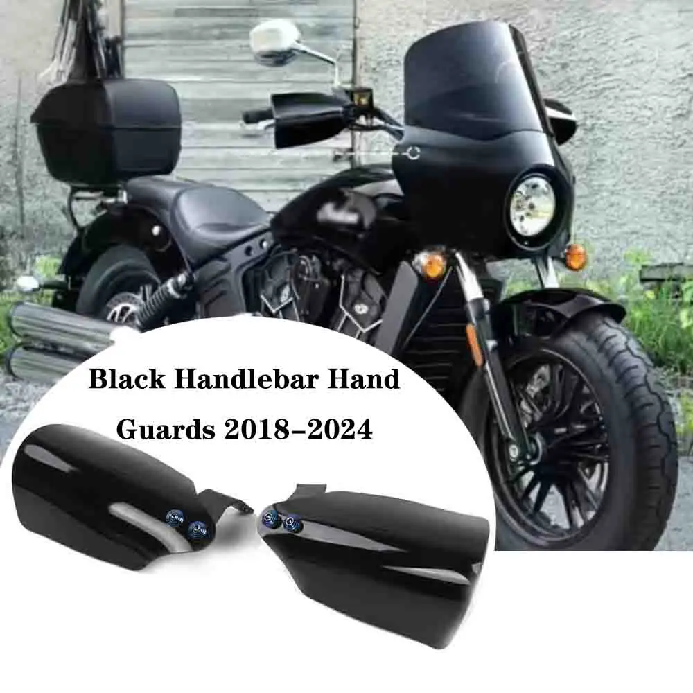 2018-2024 NEW Motorcycle Black Handlebar Hand Guards Cover Protection ...