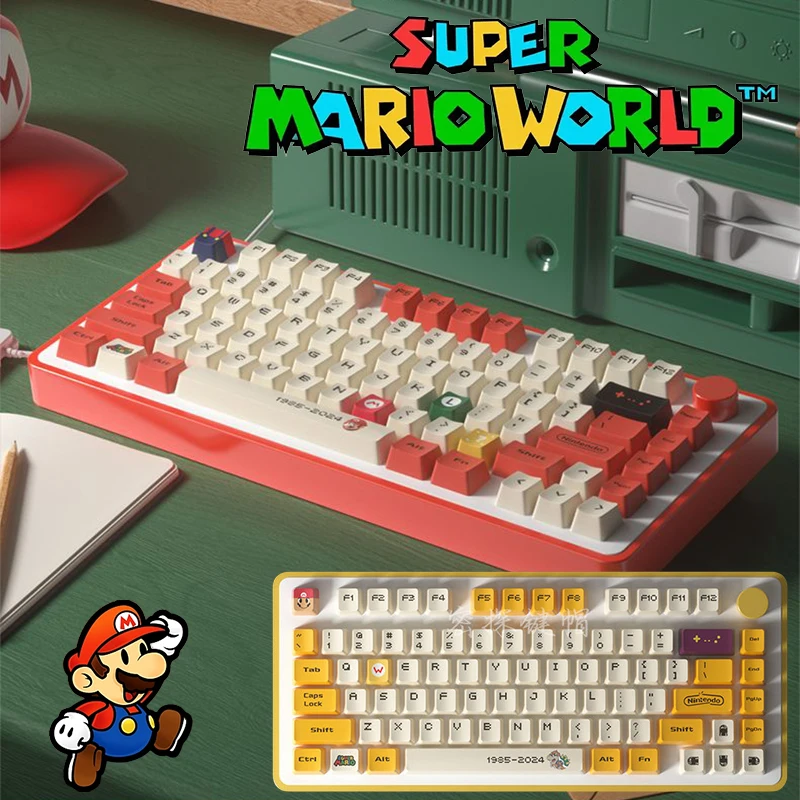 Super-Mario-Bros-Keycaps-Fashionable-Creative-Keyboard-Decoration-Full ...