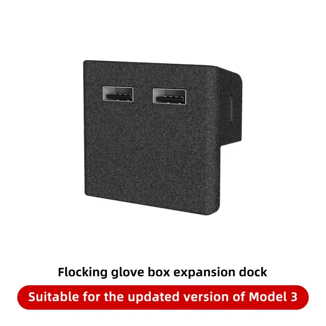 YZ Glove Box Docking Station For Tesla Model Y Model 3 Quick Charger 4 ...
