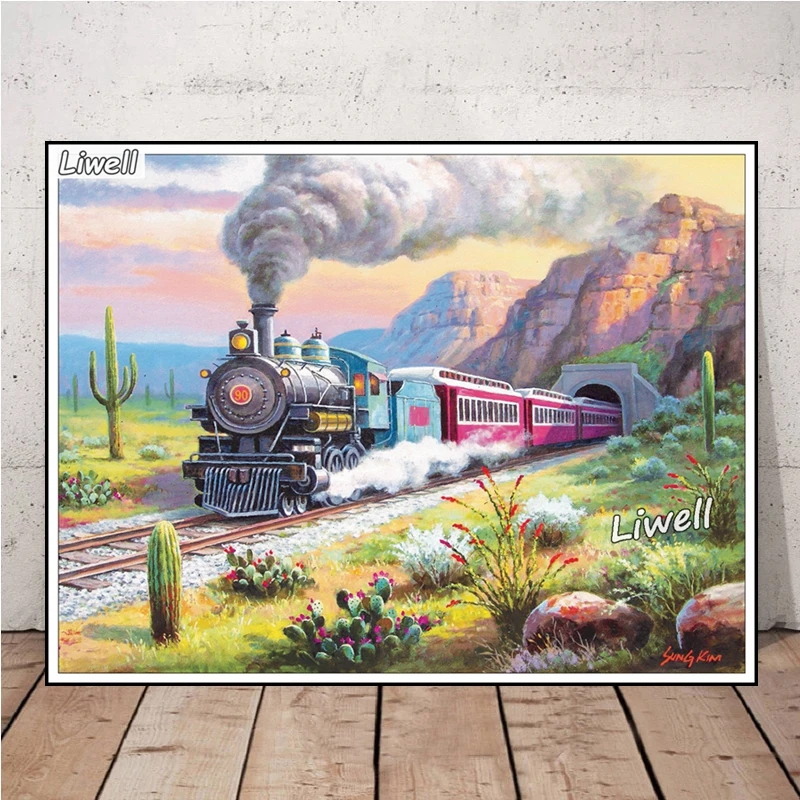Steam Train Art