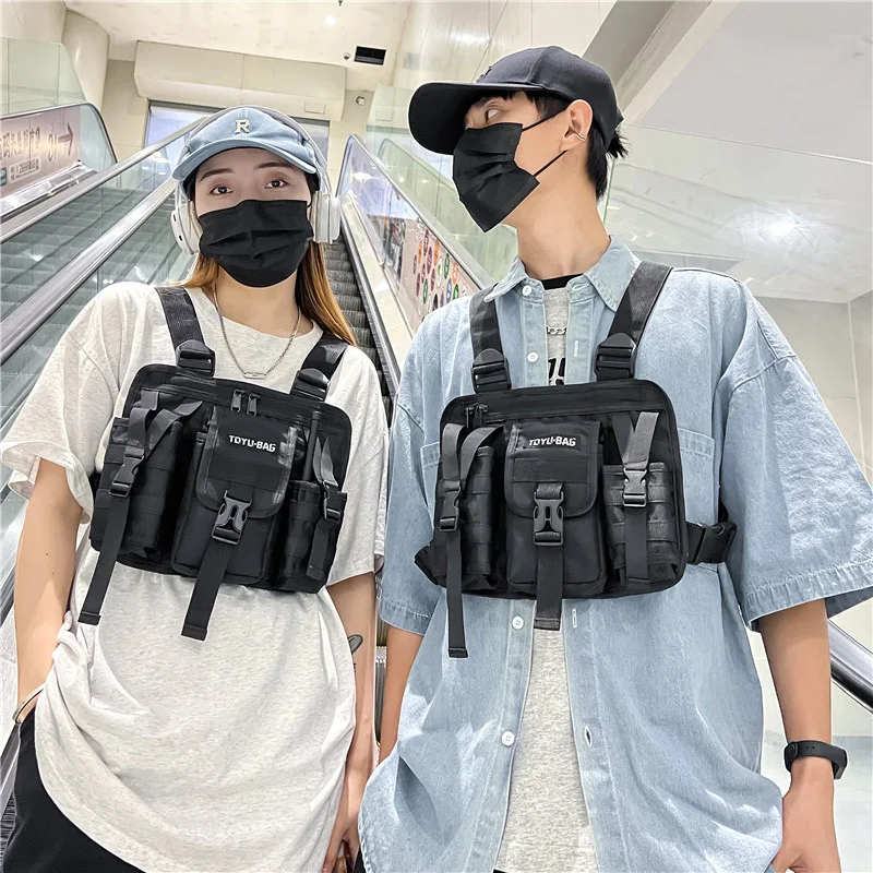 Ccrxrq Hip-hop Streetwear Men Chest Bags 2022 New Fashion Unisex ...
