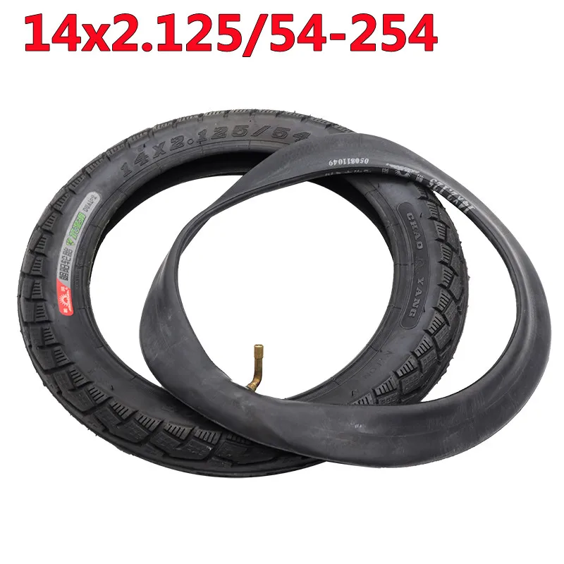 Neumático de rueda de 14 pulgadas, 14X2.125/54-254, tubo interior, se adapta a muchos Scooters ...