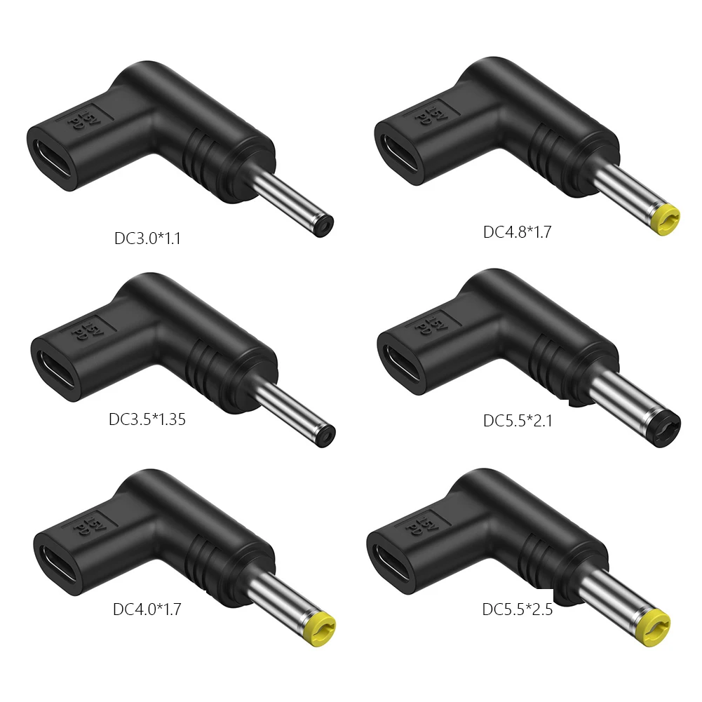 USB C PD to DC Power Connector Universal 15V 19V 12V Type C to DC Jack ...