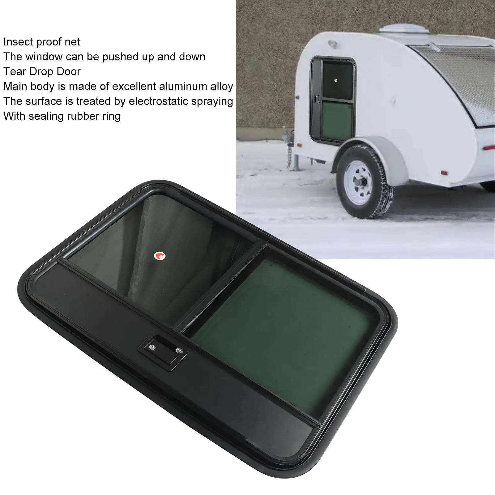 Camper-Entrance-Door-w-Slide-Window-UV-Proof-Heat-Insulation-Sealed-660 ...