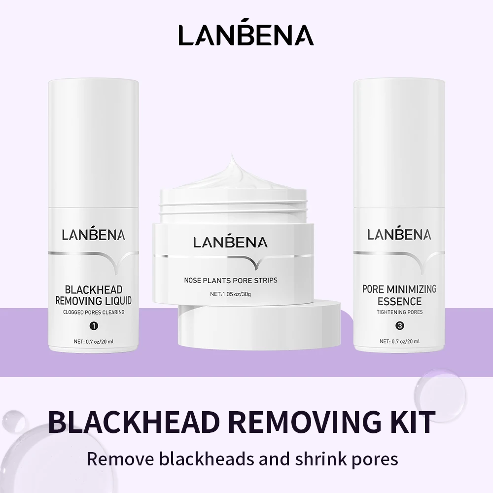 Lanbena Nose Blackhead Remover Peeling Acne Pore Strip Tearing Black ...