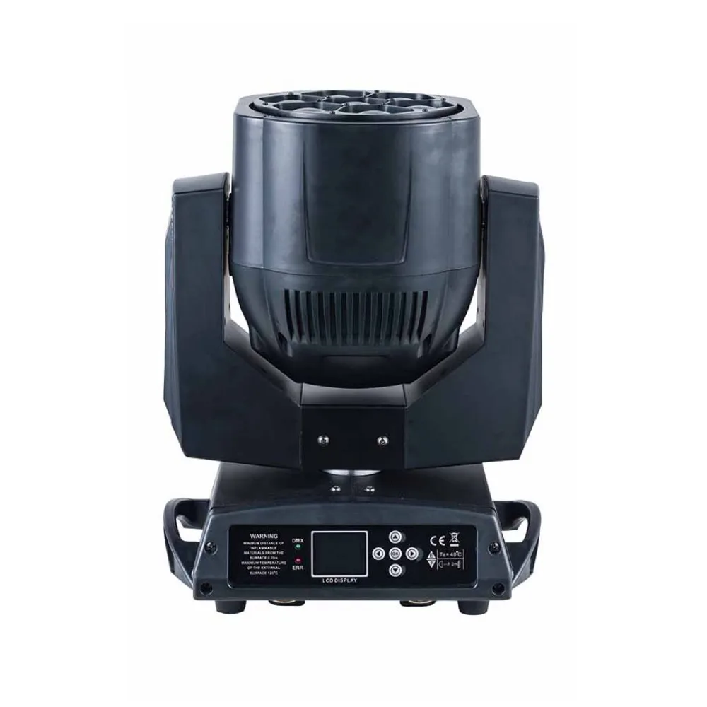 6pcs/lot Mini Zoom Bee Eye 7x15w Lyre Wash Moving Head Light RGBW 4IN1 ...