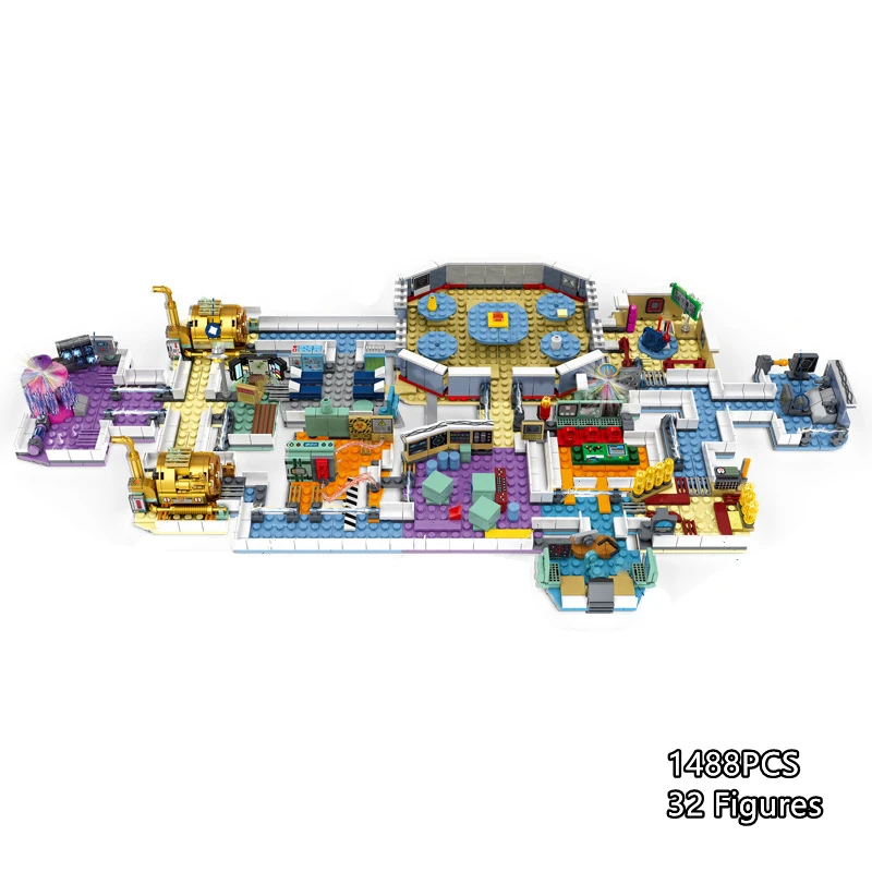 Game Space Combat Base Alien Building Blocks Doll Model Bricks Kids ...