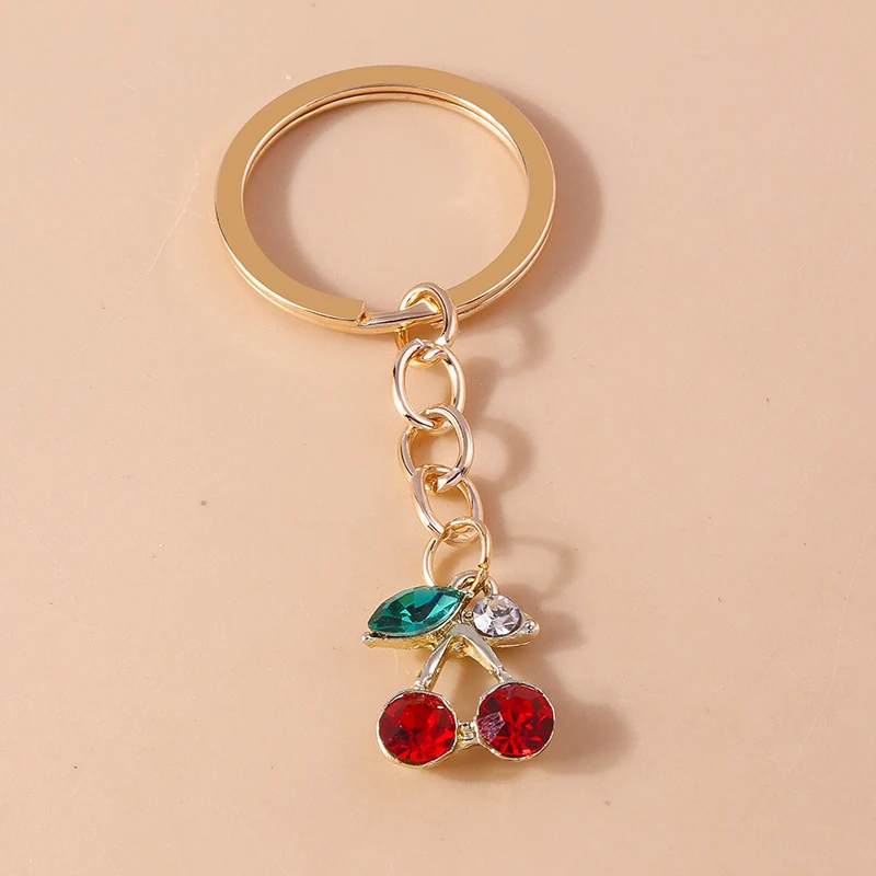 Cute-Fruit-Cherry-Keychain-for-Car-Key-Souvenir-Gifts-for-Women-Men ...