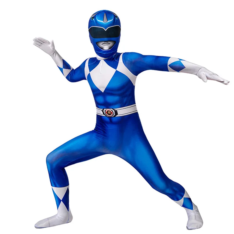 Carnival-Halloween-Costume-Kid-Zentai-Boys-Bodysuit-Zyuranger-Cosplay ...