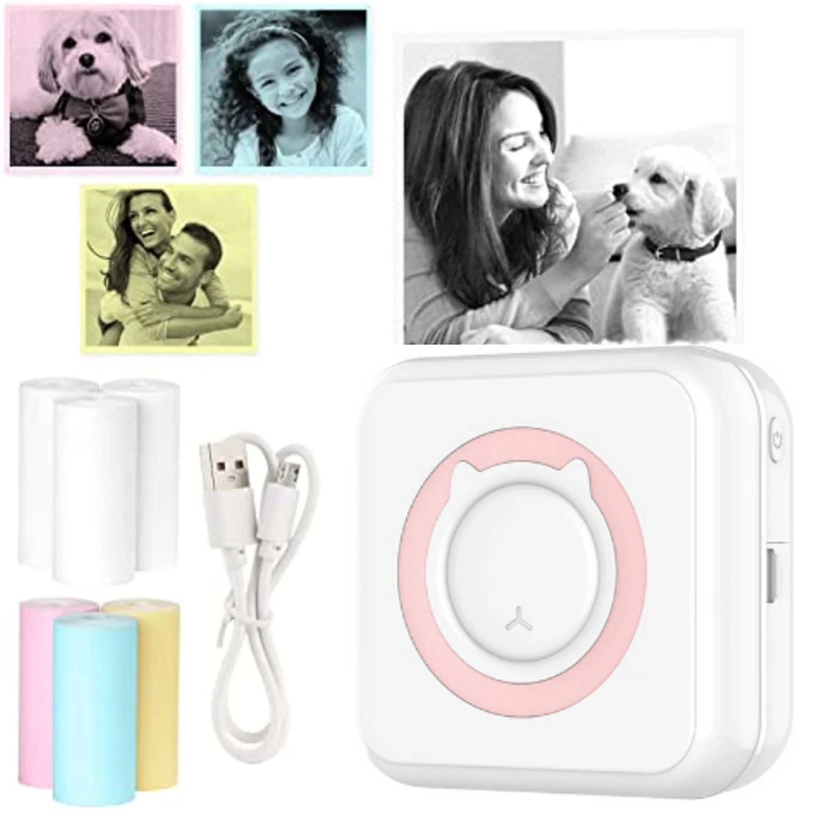 Mini-Printer-Portable-Pocket-Printer-Inkless-Photo-Printer-For-Wireless ...