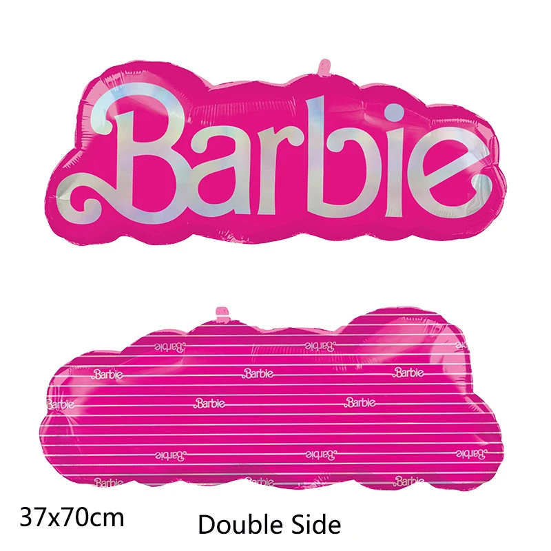 Globos de fiesta con temática de Barbie, globos de papel de aluminio ...