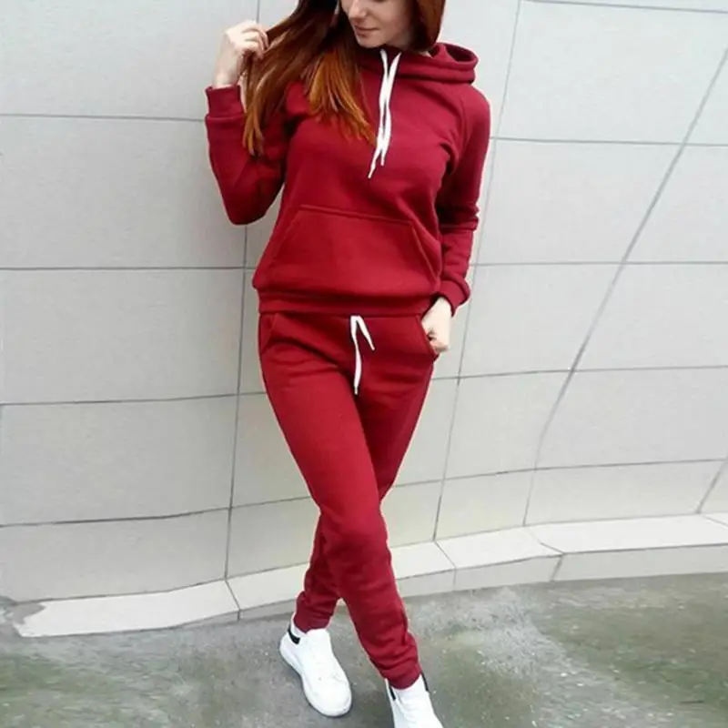 Fashion-Women-Track-Suits-Sports-Wear-Jogging-Suits-Ladies-Hooded ...