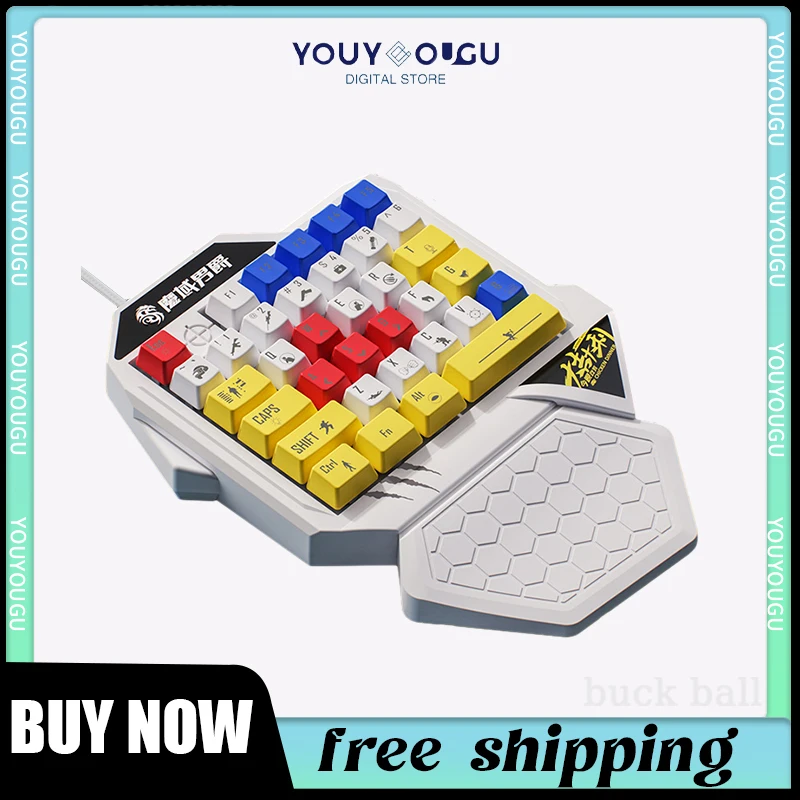 Mini-Wired-Mechanical-Gamers-Keyboard-Left-Hand-Keyboards-Backlit-Hot ...