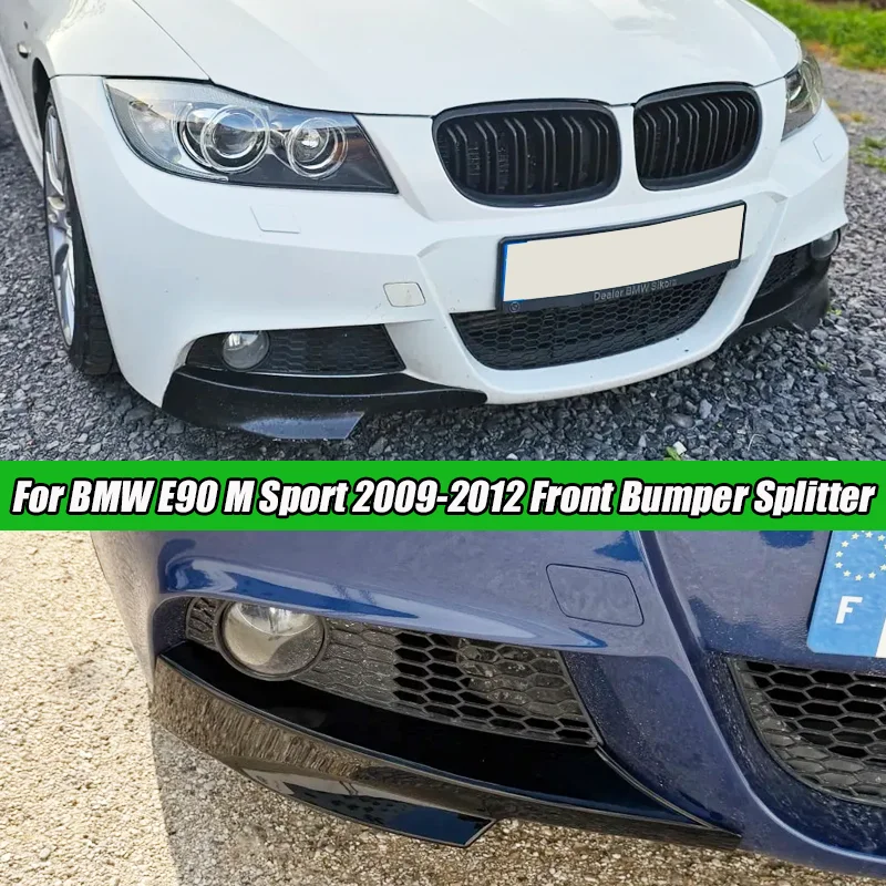 Front Bumper Splitter Fits BMW Accessories 3 Series E90 M Sport LCI ...