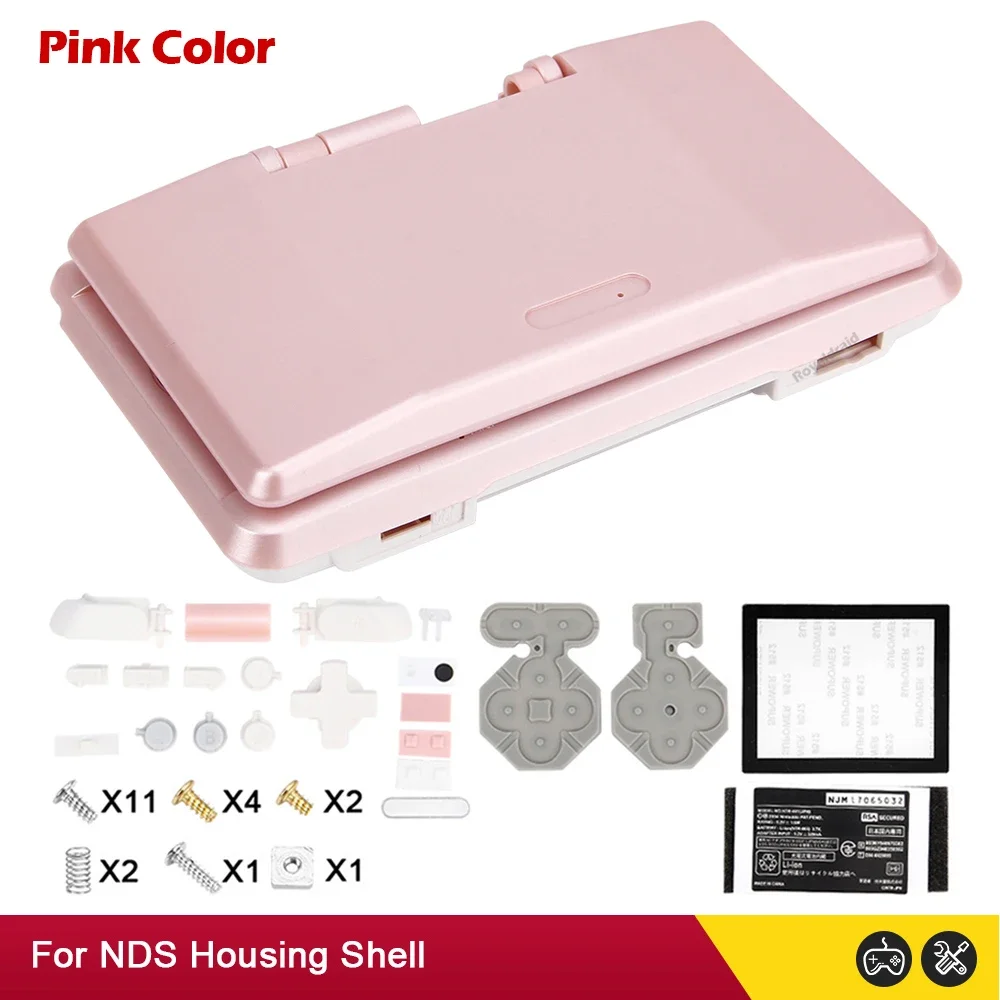 NEW-Pink-For-NDS-Full-Replacement-Housing-Shell-Case-Cover-for-Nintend ...