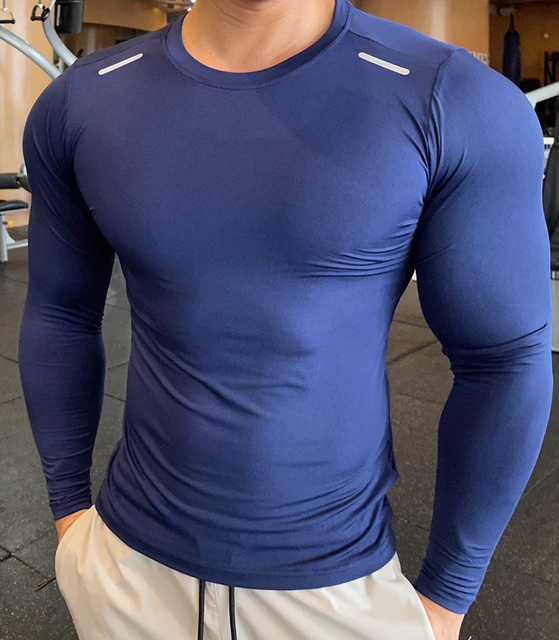Compression Long Sleeve Men's Workout T Shirt - Men's Fitness Apparel, Men's Sports & Fitness T ...