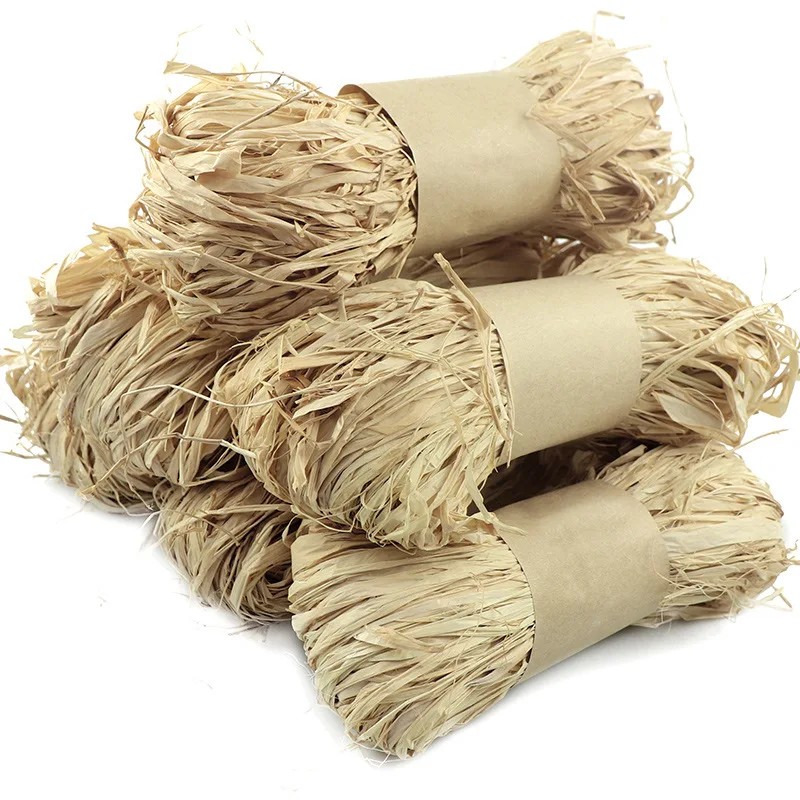 30-50g-Natural-Raffia-Grass-Rope-Gift-Box-Decor-Filler-Flower-Bouquet ...