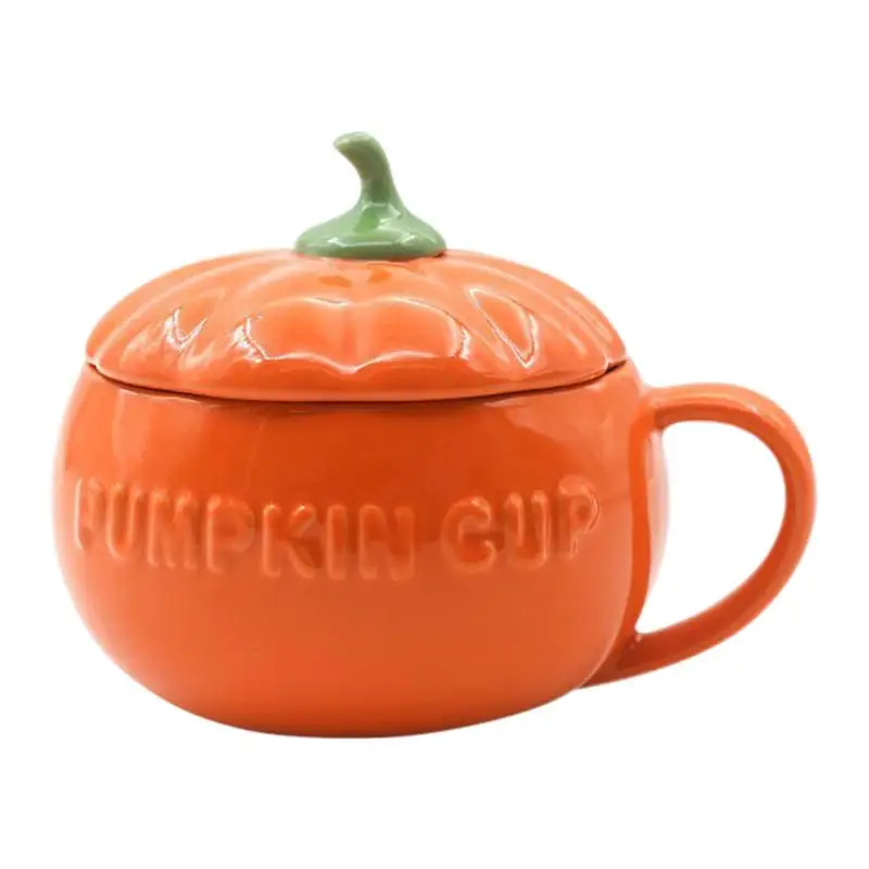 Pumpkin-Mug-Ceramic-Decorations-Ornament-Coffee-Mugs-With-Lid-Big-Cute ...