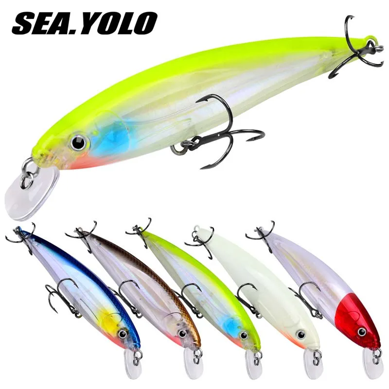 Sea-Yolo-16cm-40g-Fishing-Lure-Luya-Bait-Floating-Minnow-Plastic-Fish ...