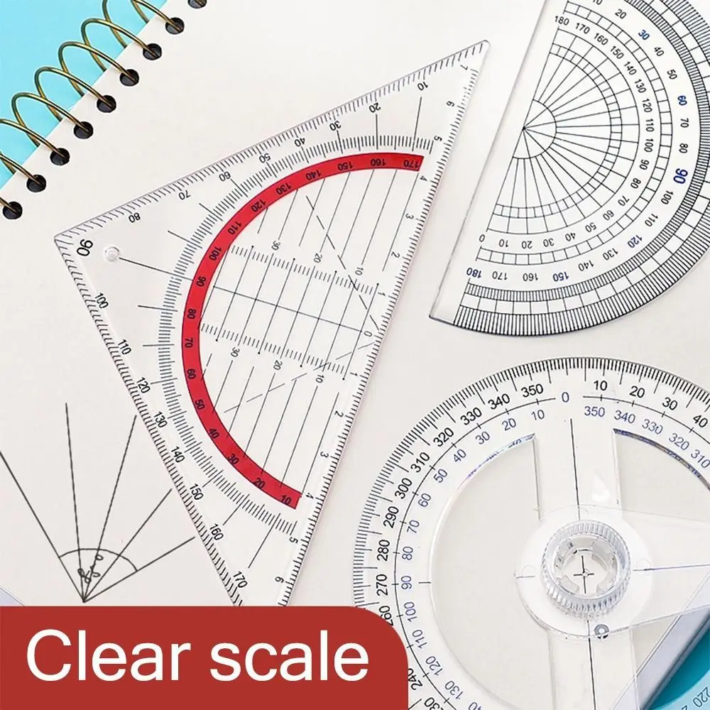Transparent-180-360-Degree-Protractor-Triangle-Half-Round-Angles ...