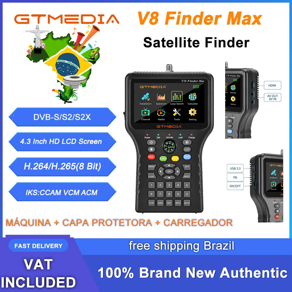 GTMEDIA-V8-Finder-Max-DVB-S-S2-S2X-satellite-finder-Support-H-264-H-265 ...
