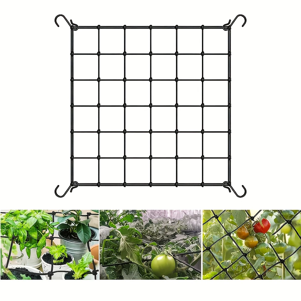 1-Pack-Elastic-Trellis-Netting-with-4-Hooks-for-Climbing-Plants ...