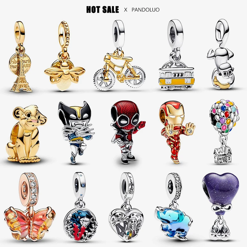 Disney-Marvel-Deadpool-Wolverine-Charm-Beads-Fits-Pandora-Bracelets ...