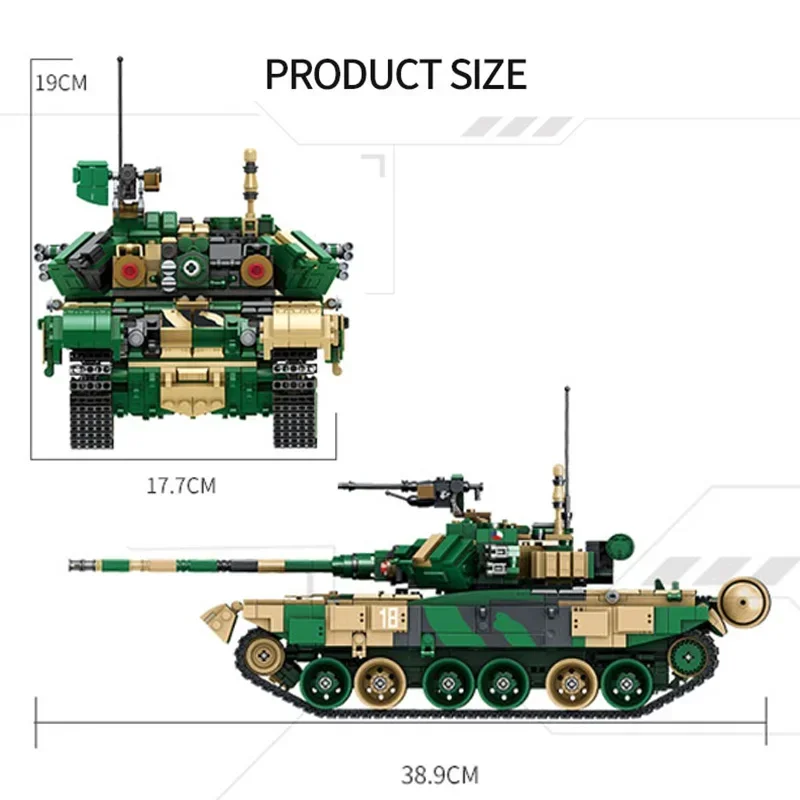 WW2 militar T90 tanque de batalla principal serie bloques de ...