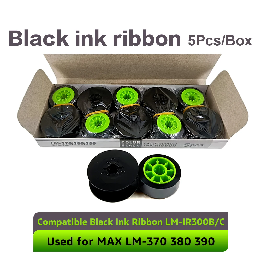 5Pcs-Max-INK-RIBBON-LM-IR300B-compatible-MAX-LETATWIN-Cable-ID-Printer ...