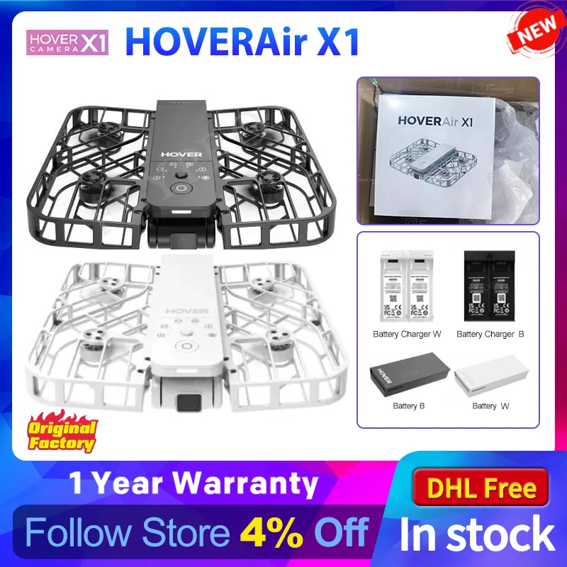 Hover-Camera-X1-Revolutionary-Flying-Camera-HOVERAir-X1-125g-Ultra-Light-Portable-Unlock ...