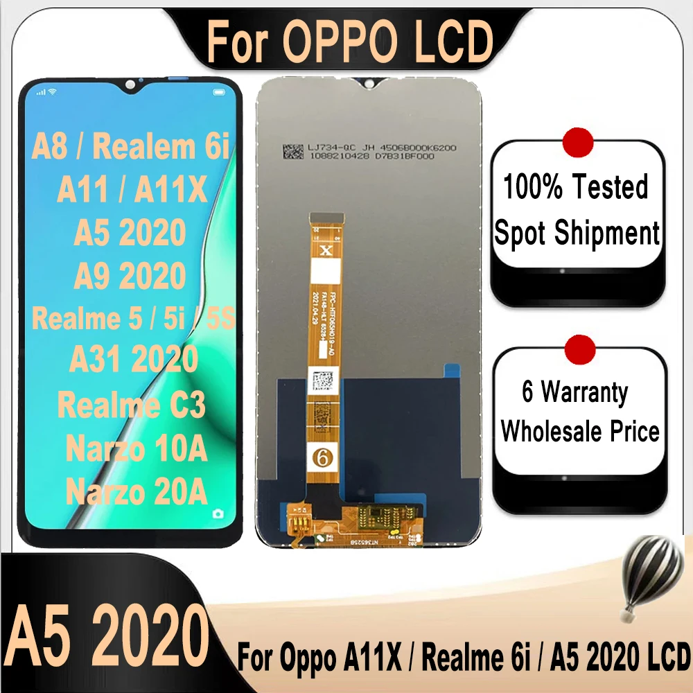 High Quality For OPPO Realme C3 LCD Touch Screen For OPPO A9 A5 A31 ...