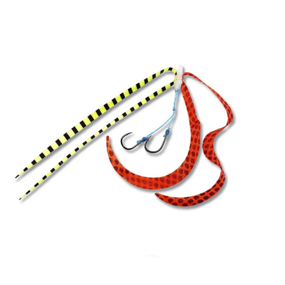 50PCS Silicone Skirt Jig Replacement Twin Hook Slider Rig Spare Hooks ...