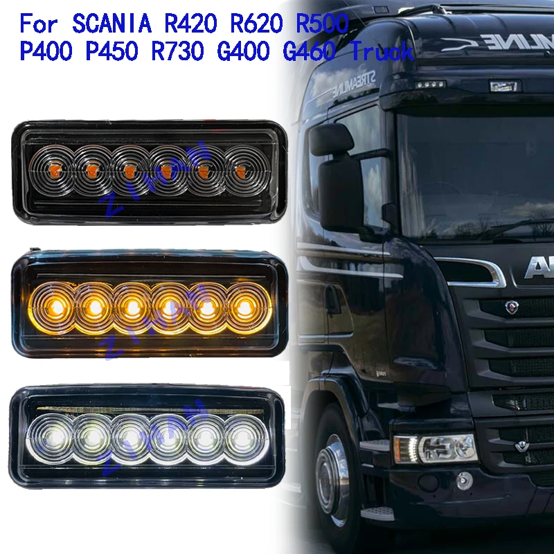 1-PCS-amarelo-branco-luz-marcador-para-SCANIA-1928063-LED-indicador ...