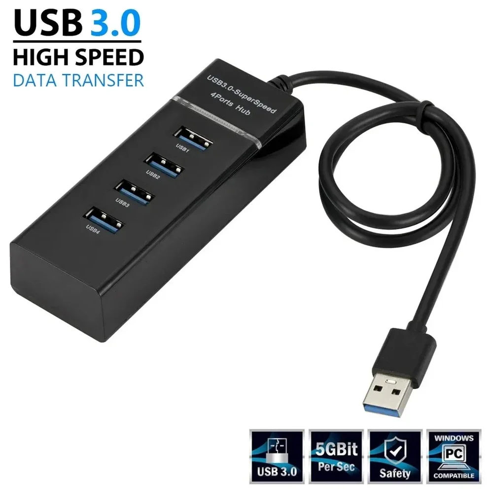 4-ports-USB-3-0-HUB-Splitter-High-Speed-HUB-High-Speed-Multi-Expansion ...
