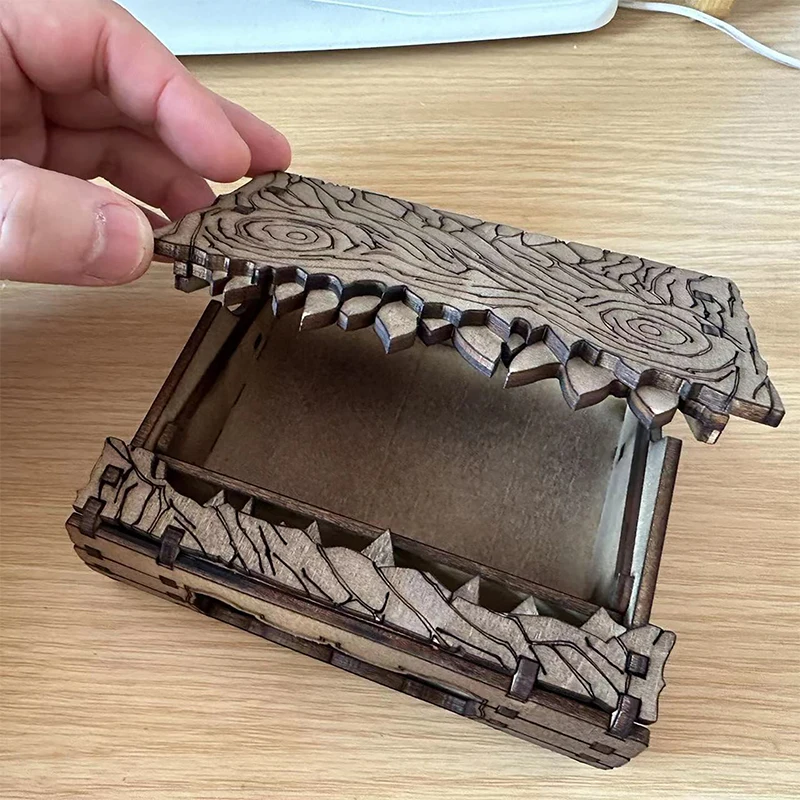 Dungeons And Dragons Monster Book Storage Box, Wooden Storage Box ...